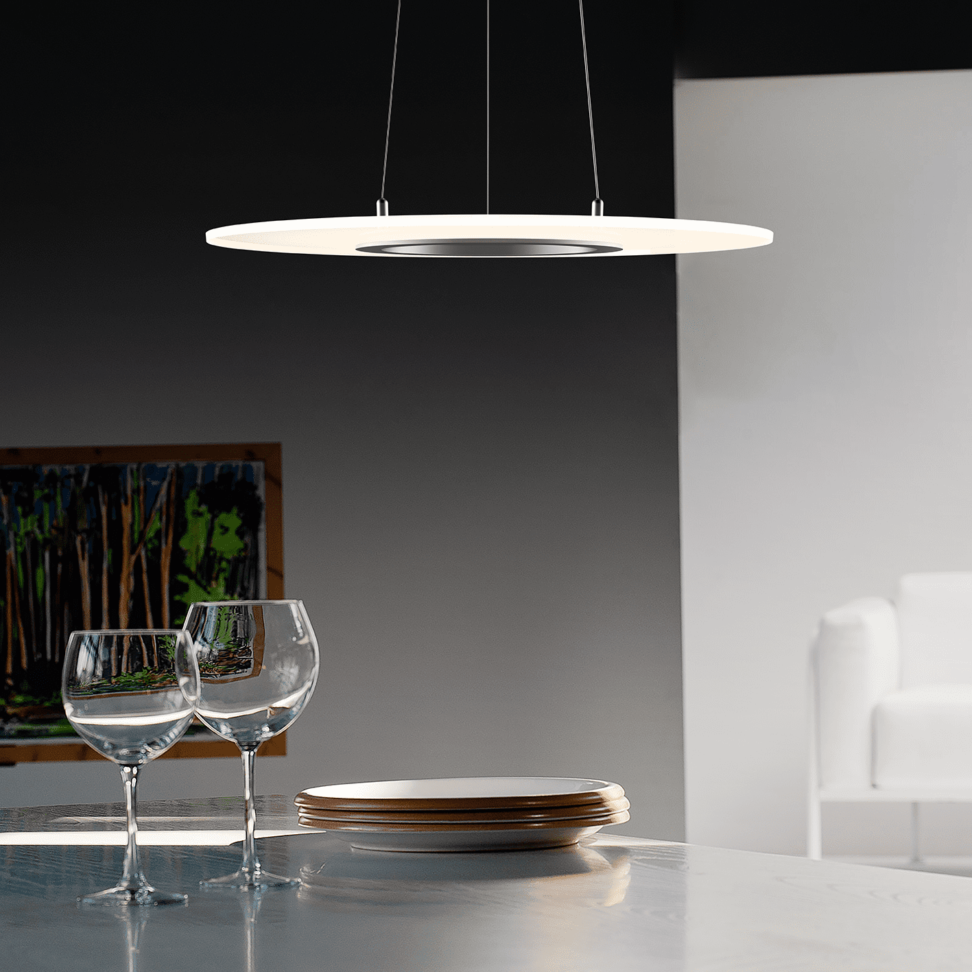 PDX46 Circular Pendant Light - ASM Lighting